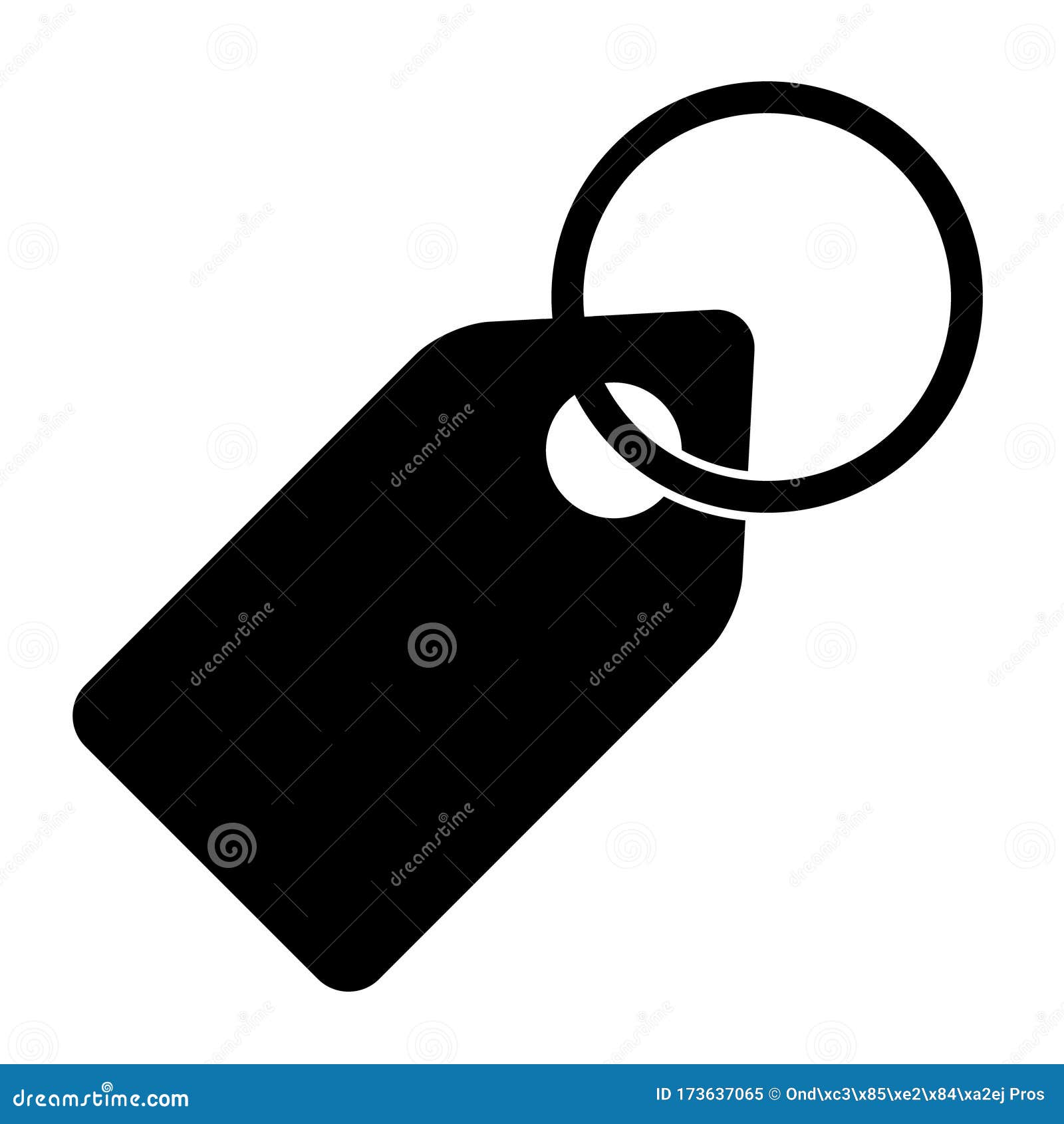 Tag Label Icon Isolated on White Background. Empty Symbol, Flat Button ...