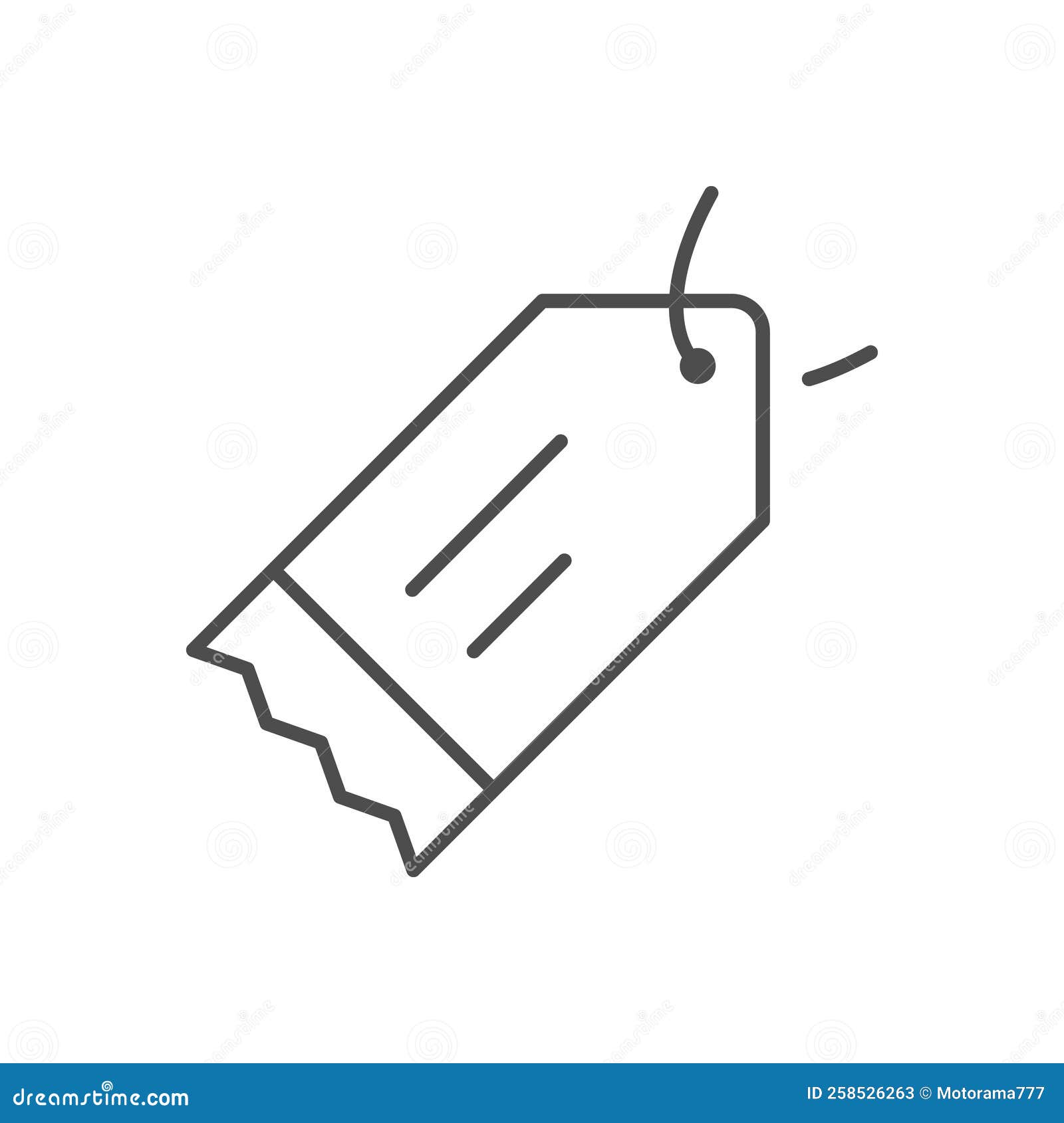 Tag or Label Line Outline Icon Stock Vector - Illustration of shop ...