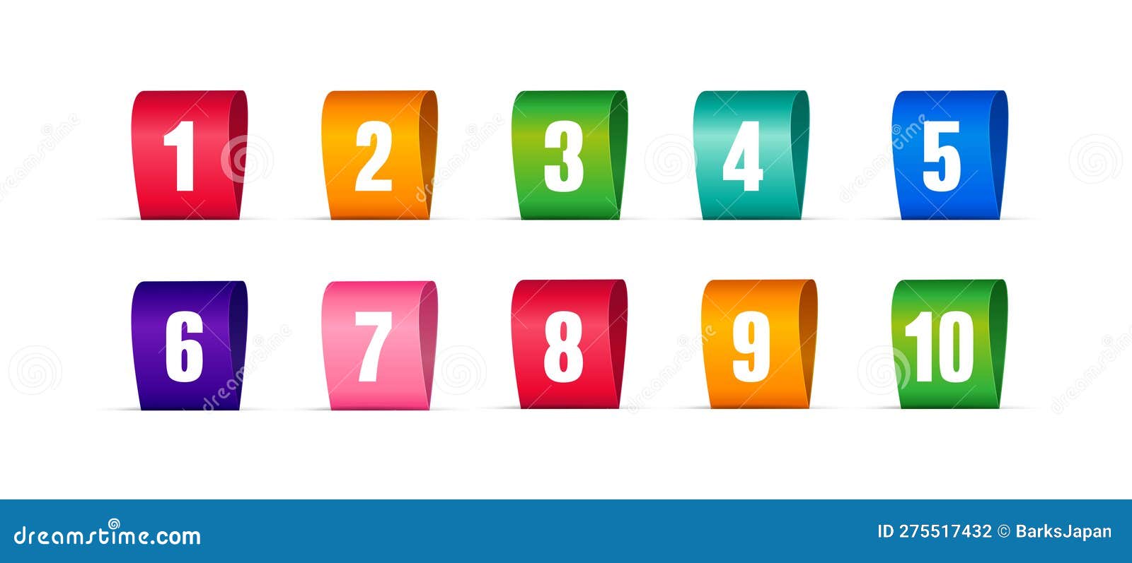 Tag Labels Vector Illustration ( Numbers from 1 To 10 Stock Vector ...