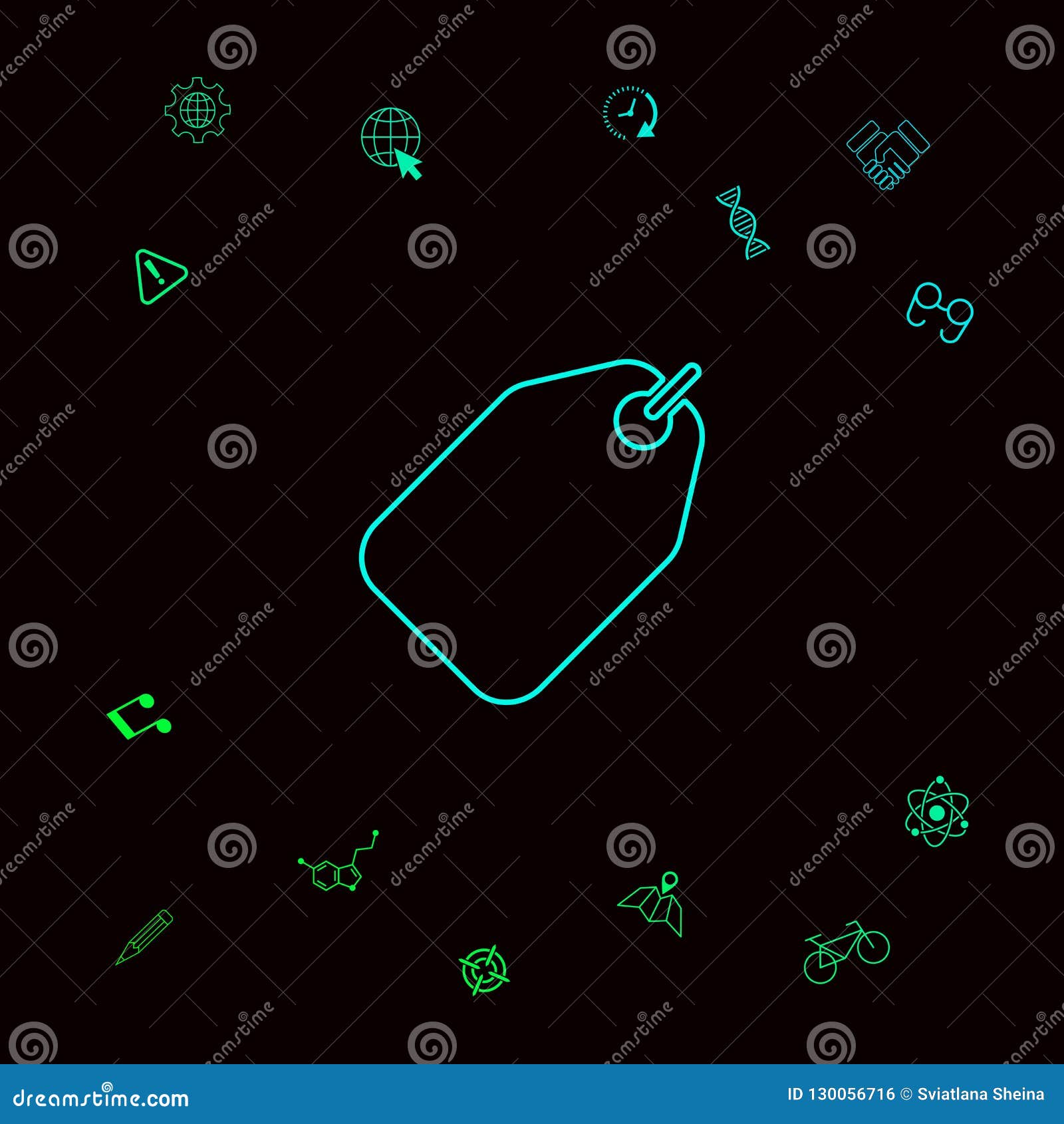 Tag Line Icon . Graphic Elements for Your Designt Stock Vector ...