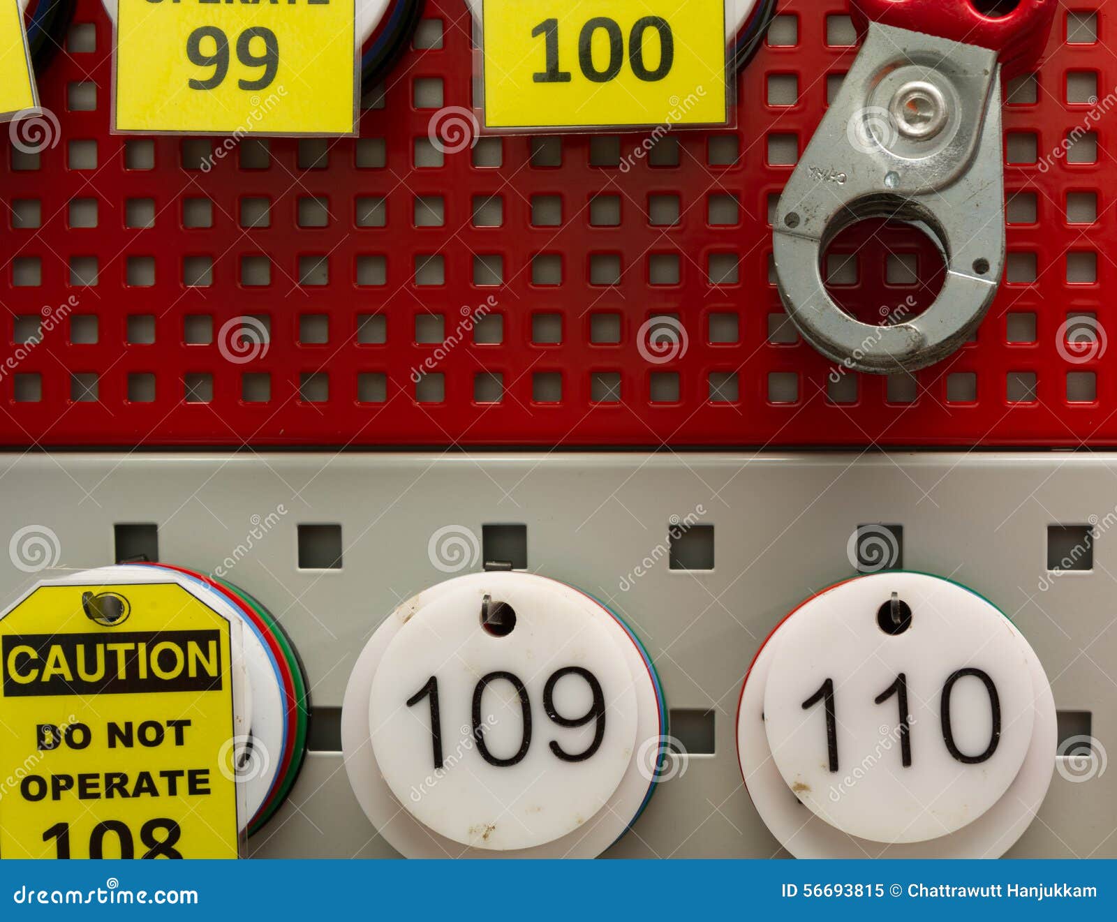 Tag Number and Padlock on the Rack. Stock Image - Image of mount, talk ...