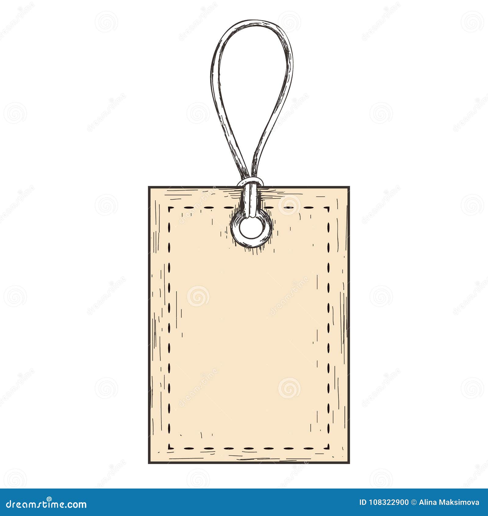 Tag sketch illustration. stock illustration. Illustration of carton ...