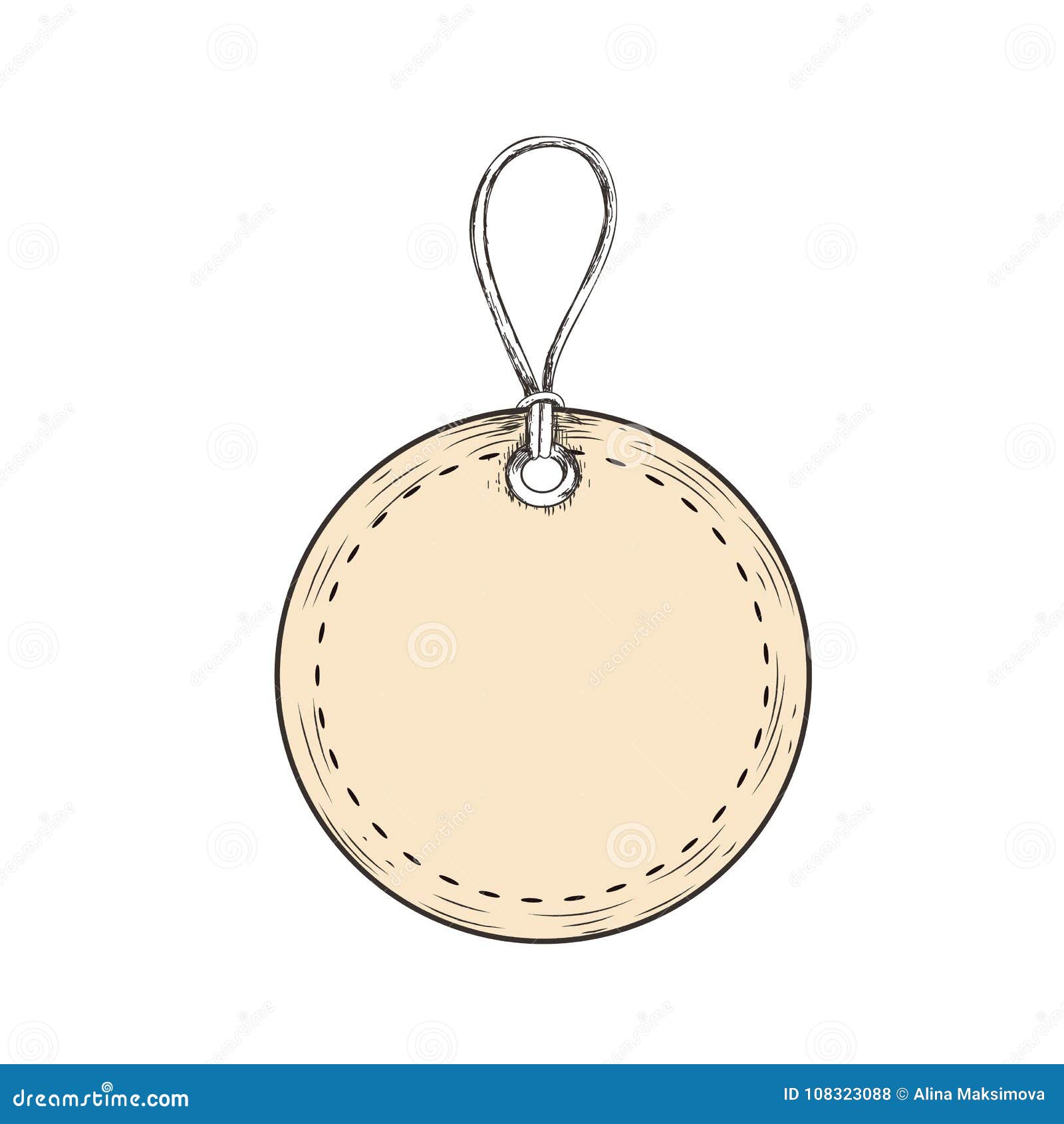 Tag Sketch Vector Illustration. Stock Vector - Illustration of carton ...