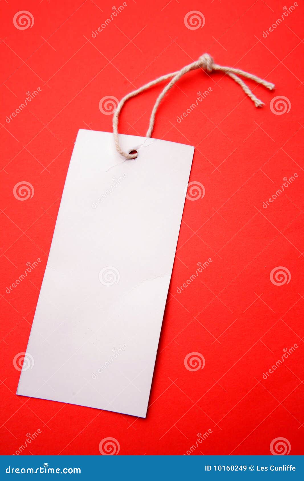 Tag and string stock image. Image of retail, blank, copy - 10160249