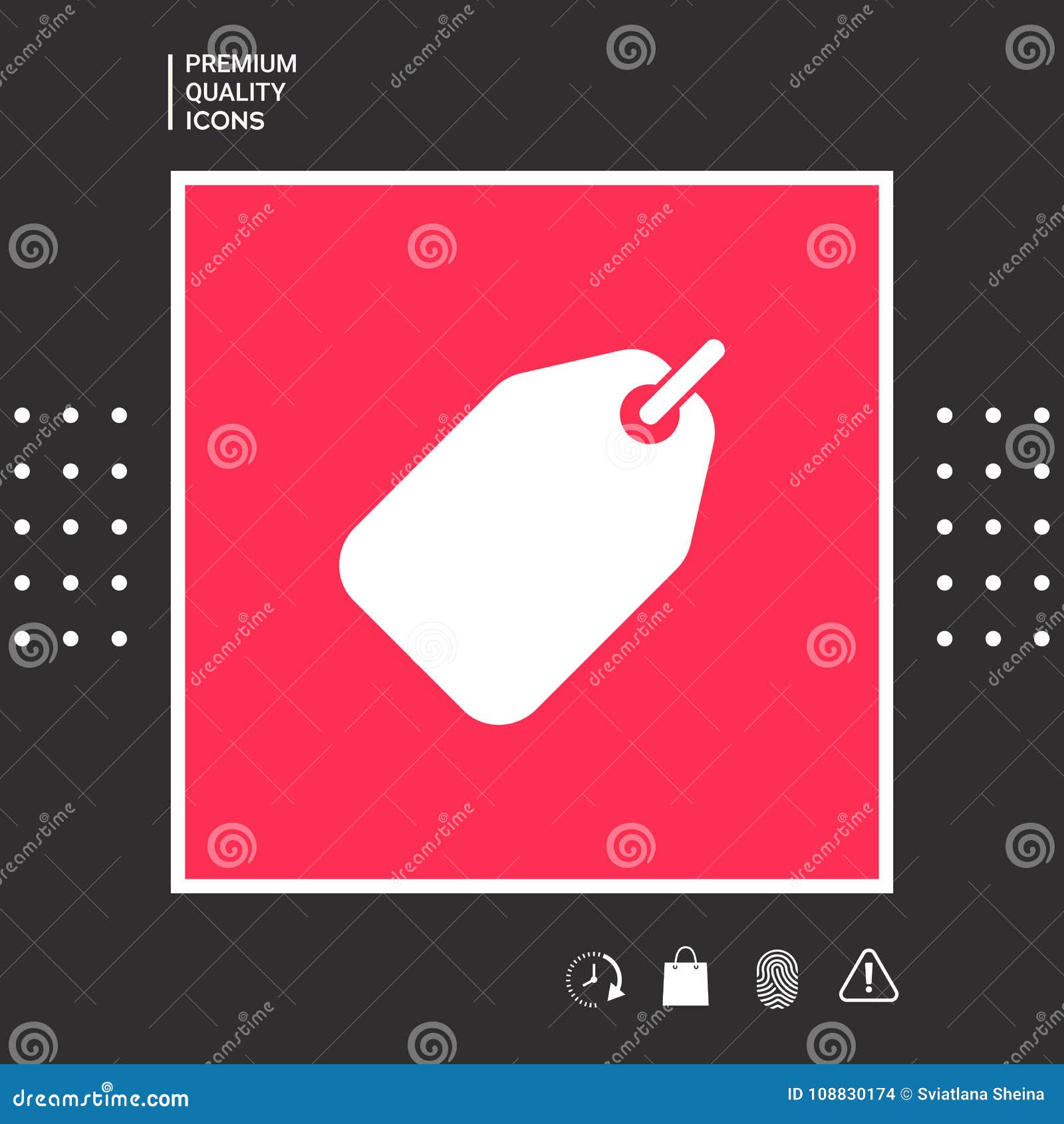 Tag symbol icon stock vector. Illustration of element - 108830174