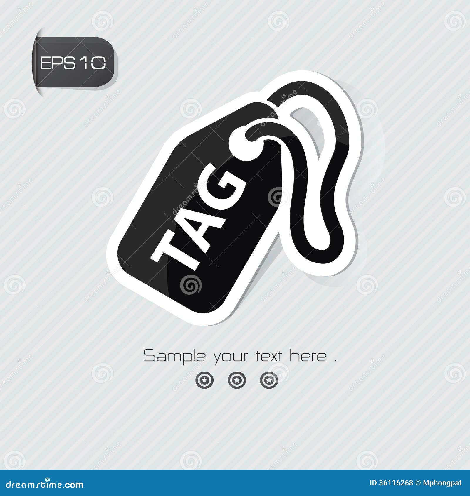 Tag symbol,vector file stock vector. Illustration of paperclip - 36116268