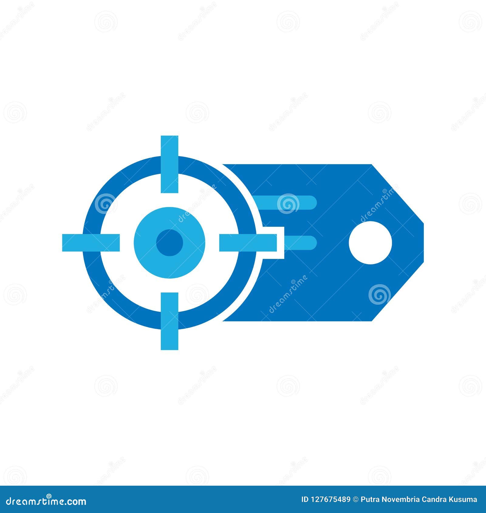 Tag Target Logo Icon Design Stock Vector - Illustration of perfection ...