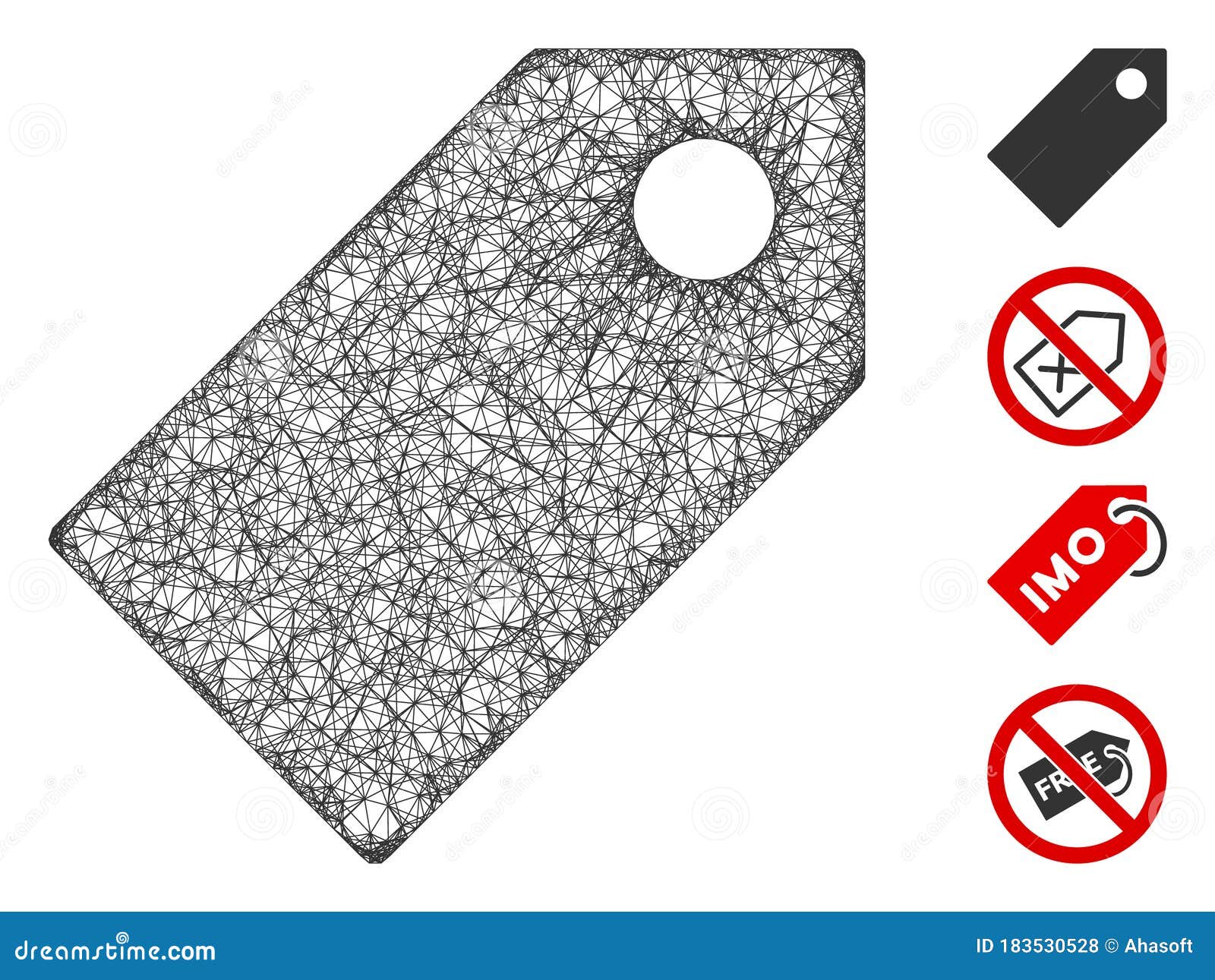Tag Web Vector Mesh Illustration Stock Illustration - Illustration of ...