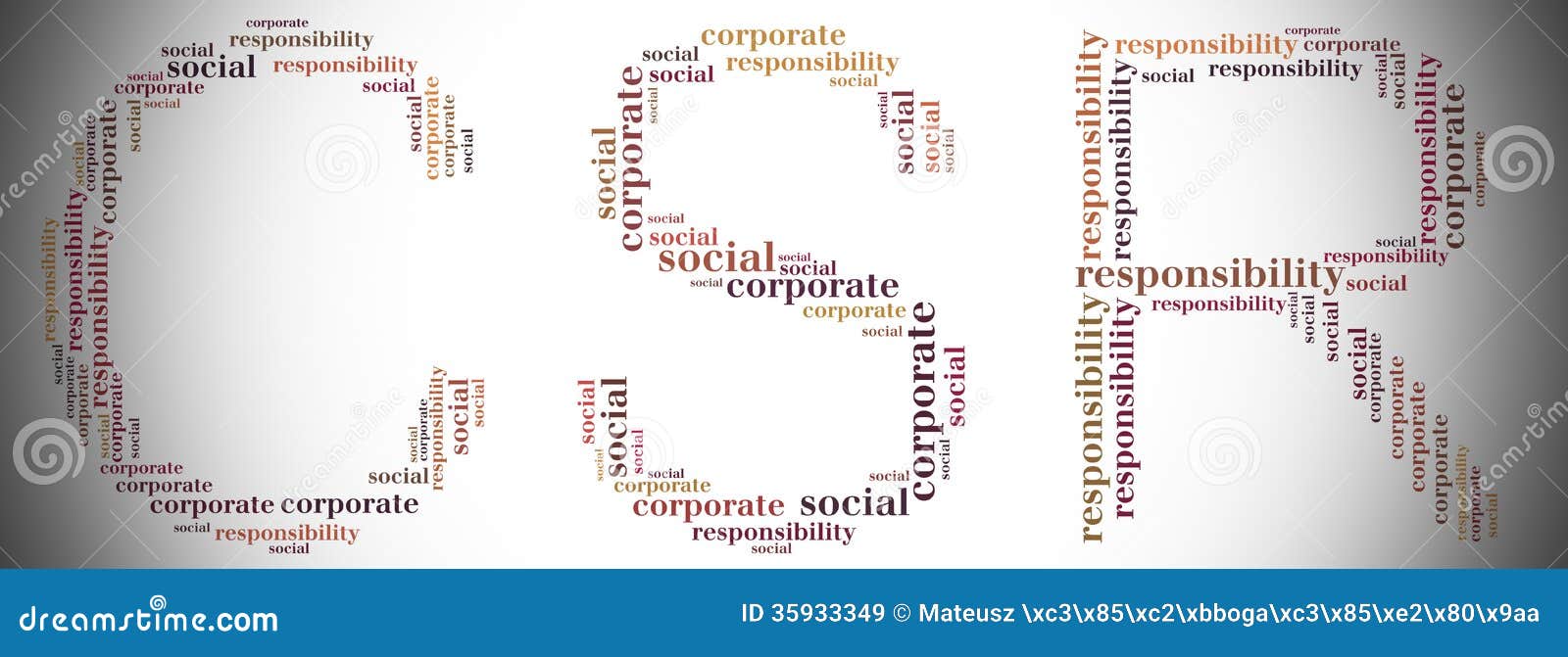 Tag or Word Cloud CSR Related in Shape of CSR Stock Illustration ...