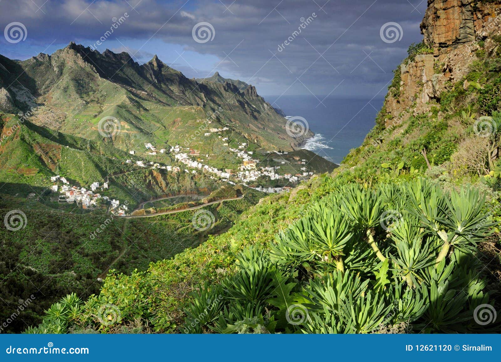 Taganana stock photo. Image of subtropical, anaga, settlement - 12621120
