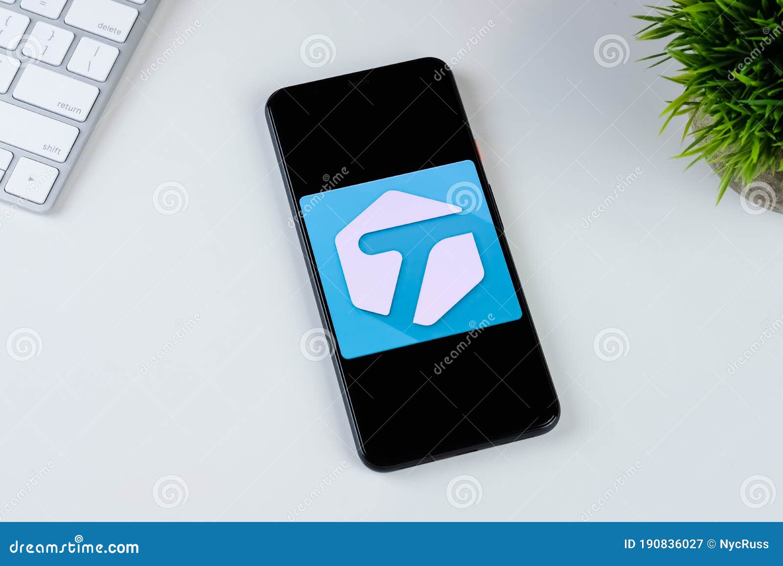 Tagged App Logo on a Smartphone Screen. Editorial Photography - Image ...