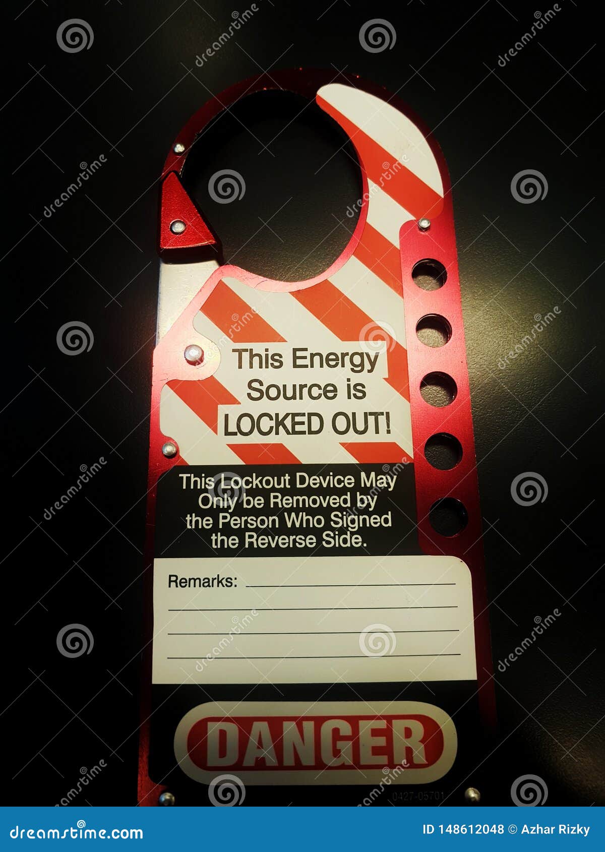 Tagging before Dangerous Work Starts Stock Photo - Image of ...