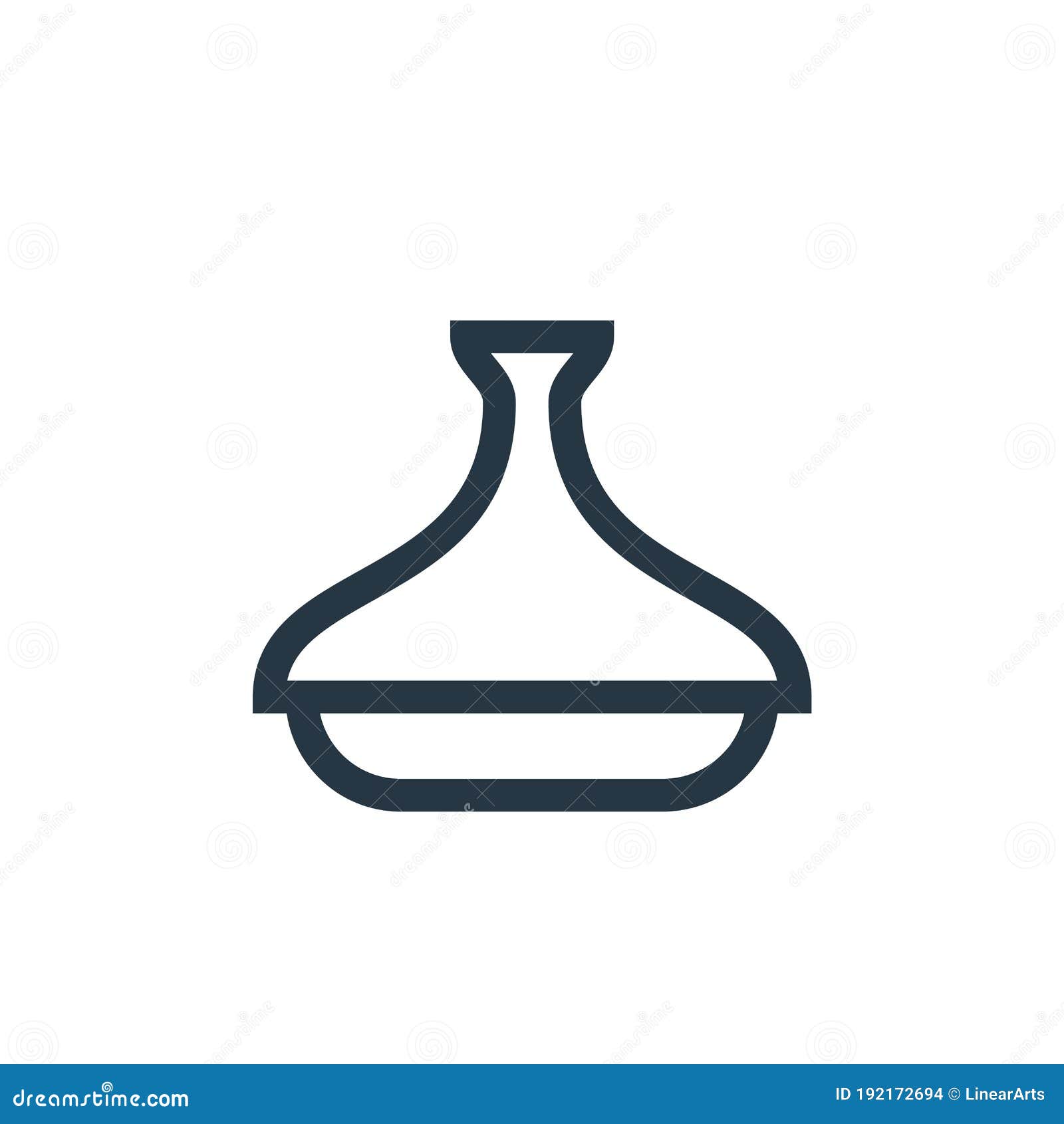 Tagine Icon Vector from Morocco Concept. Thin Line Illustration of ...