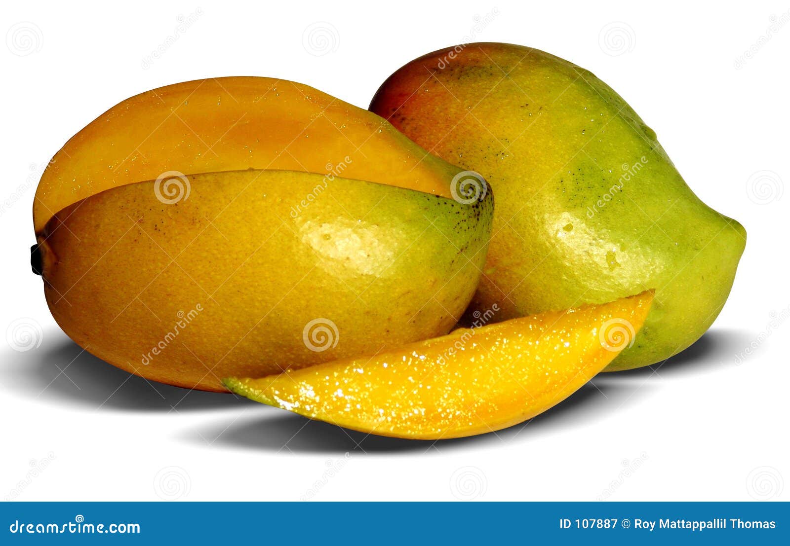Tagli il mango immagine stock. Immagine di mangi, mango - 107887