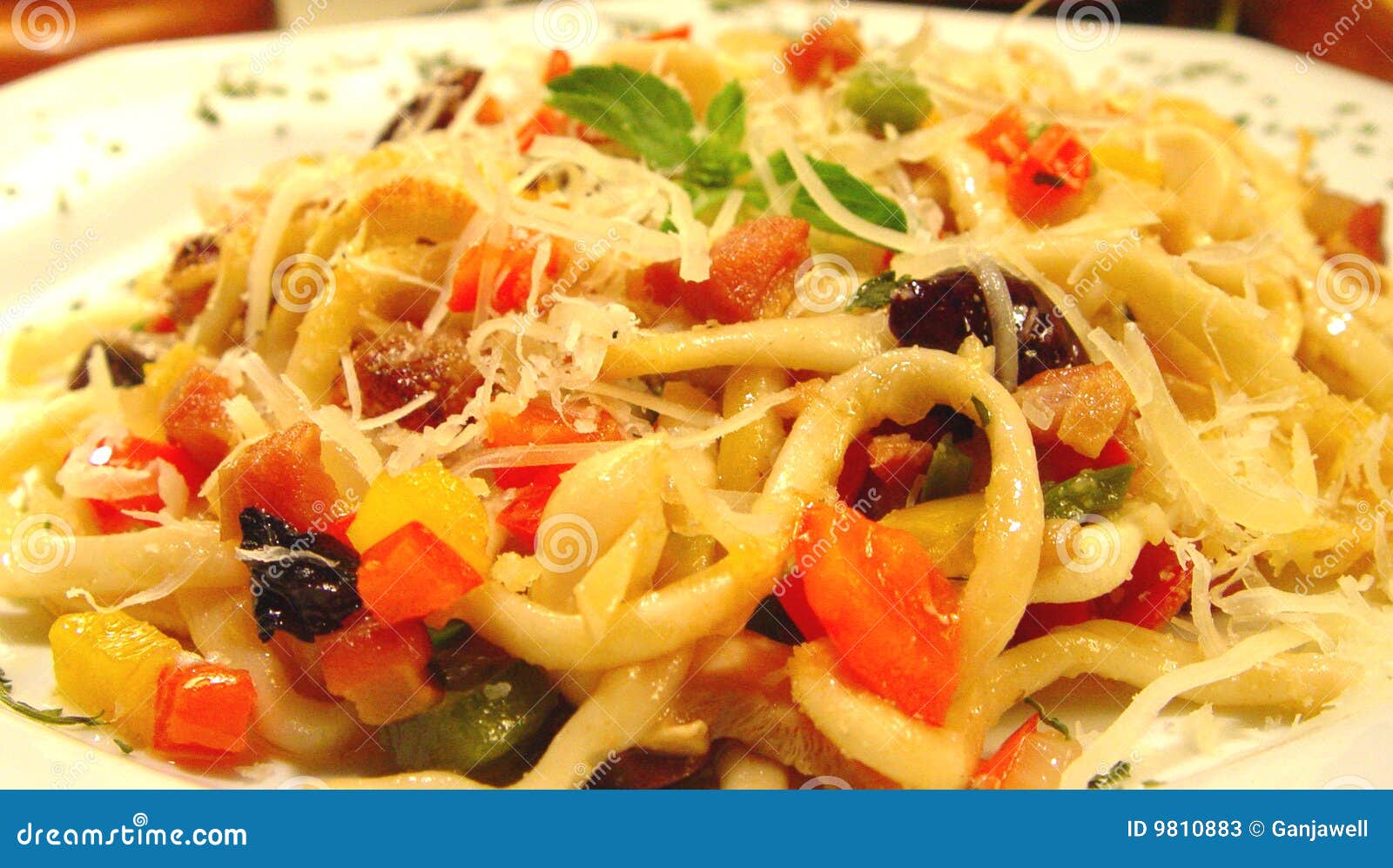 Tagliarini Napoli stock image. Image of cheese, pasta - 9810883