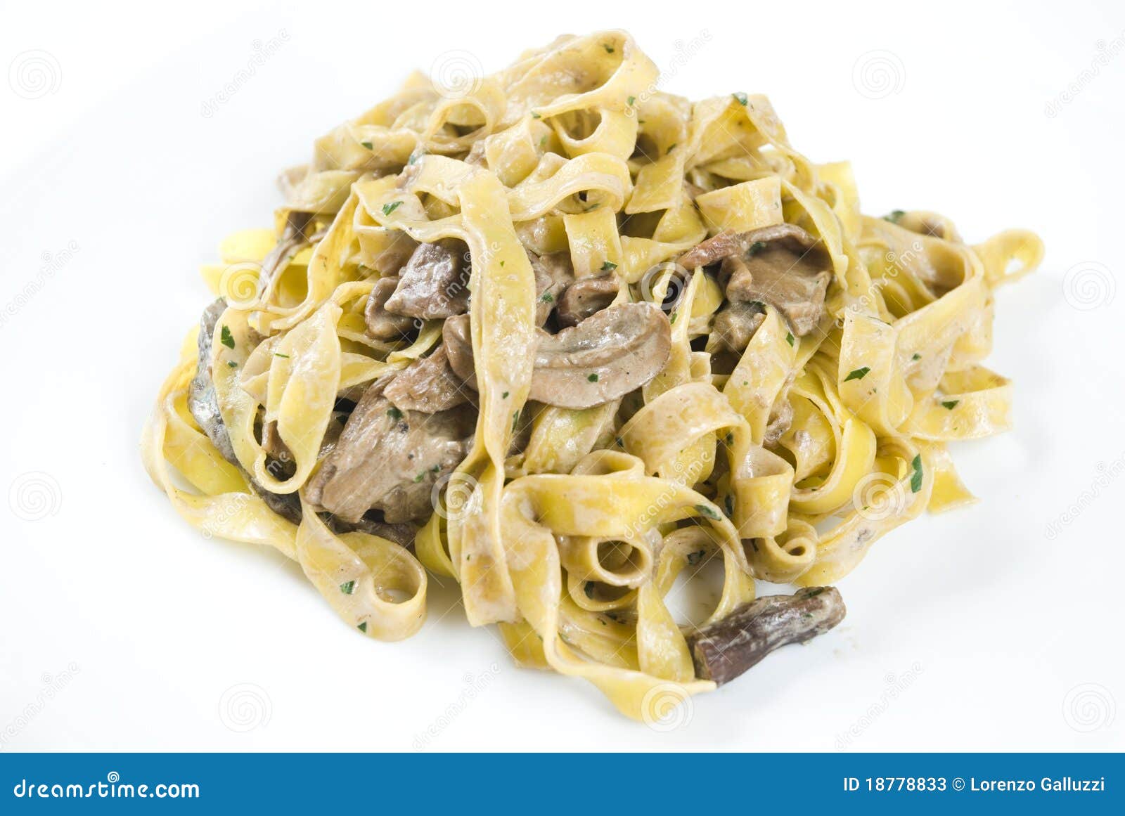 Tagliatelle Ai Funghi Porcini Stock Image - Image of italian ...