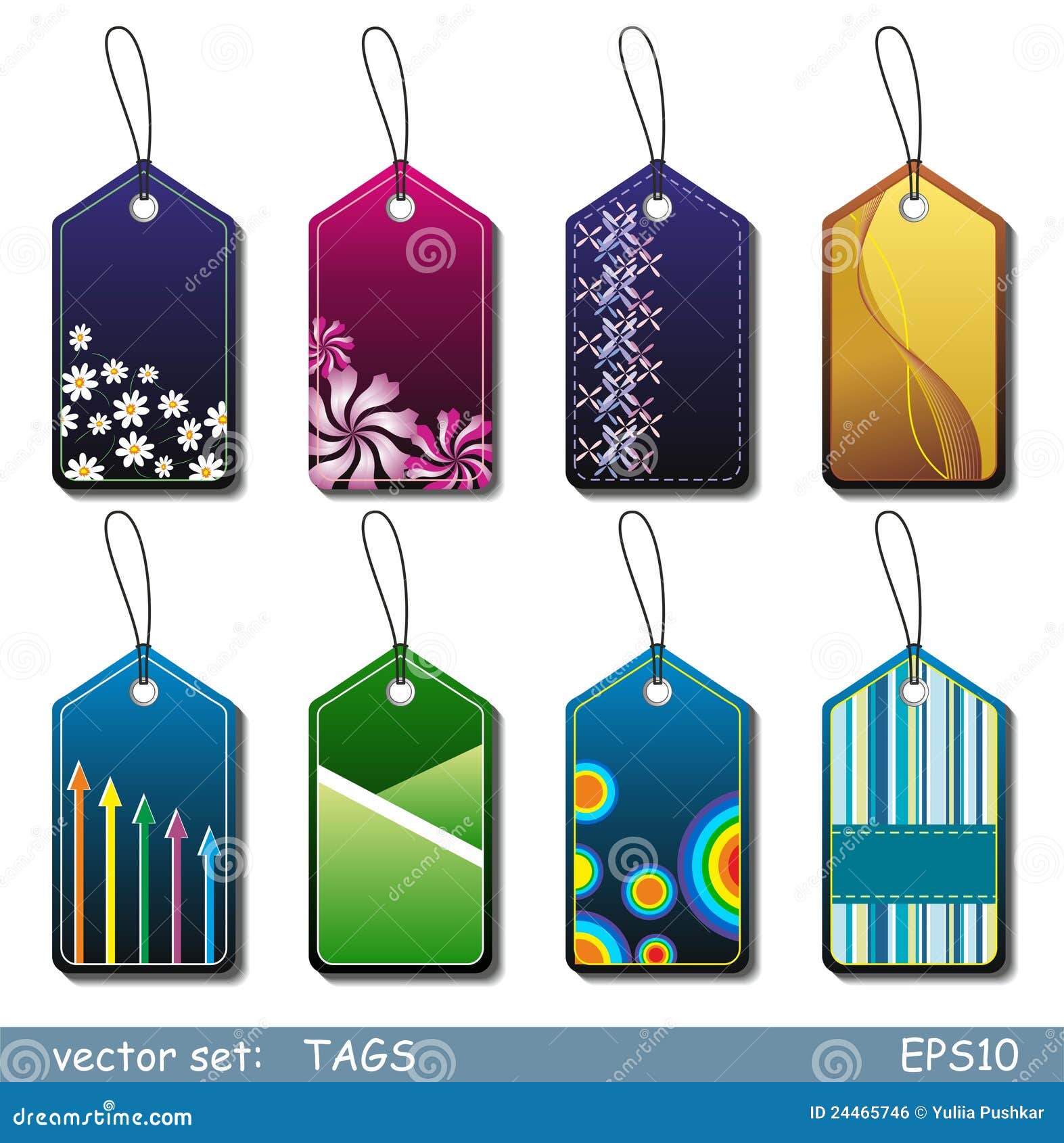 Tags stock vector. Illustration of dark, card, blank - 24465746