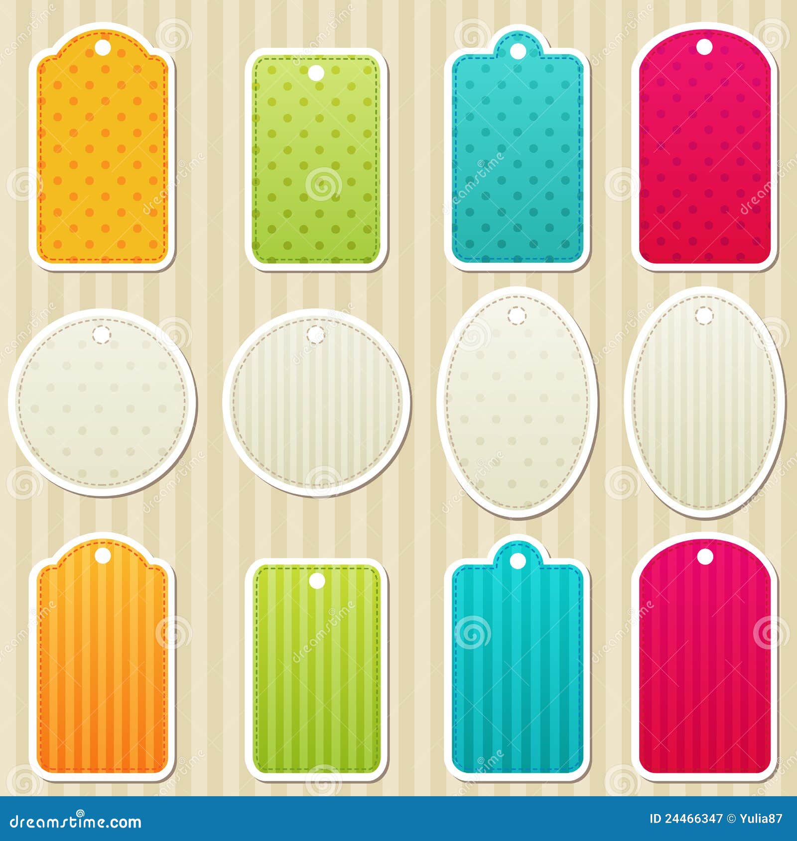 Tags stock vector. Illustration of pattern, ornament - 24466347