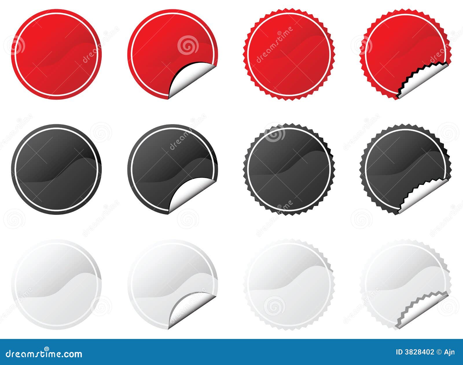 Tags Collection stock vector. Illustration of shiny, collection - 3828402