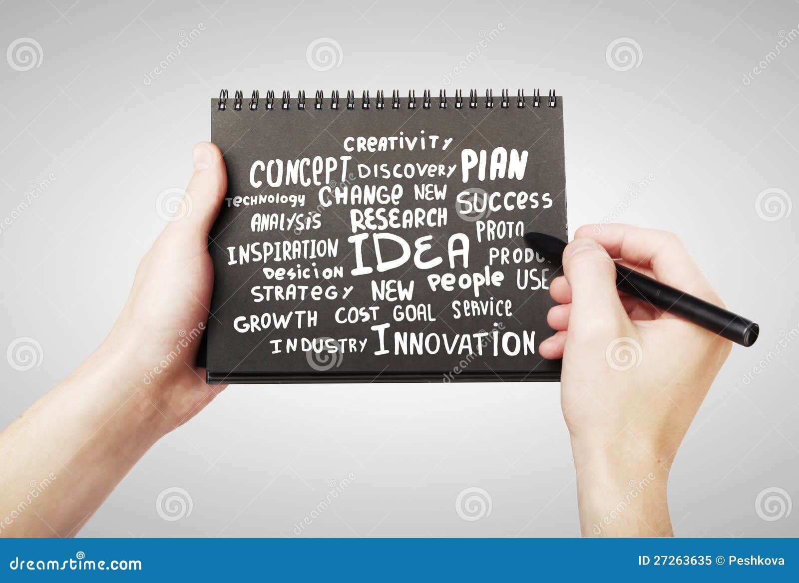 Tags in notepad stock image. Image of goal, person, analysis - 27263635