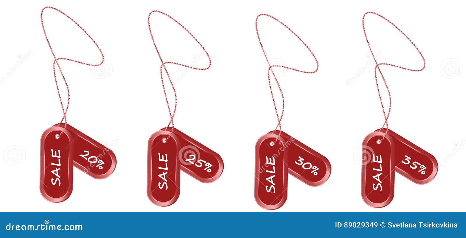 Tags with Percentage Discount Stock Vector - Illustration of drawing ...