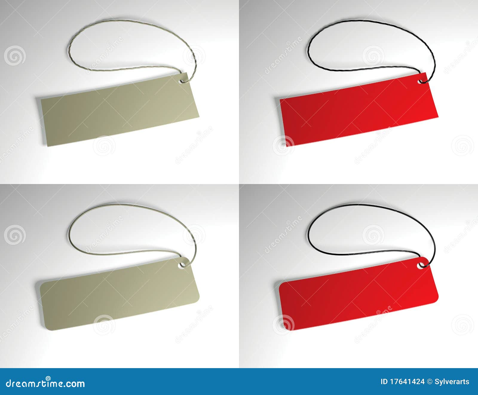 Tags set stock illustration. Illustration of bind, corners - 17641424