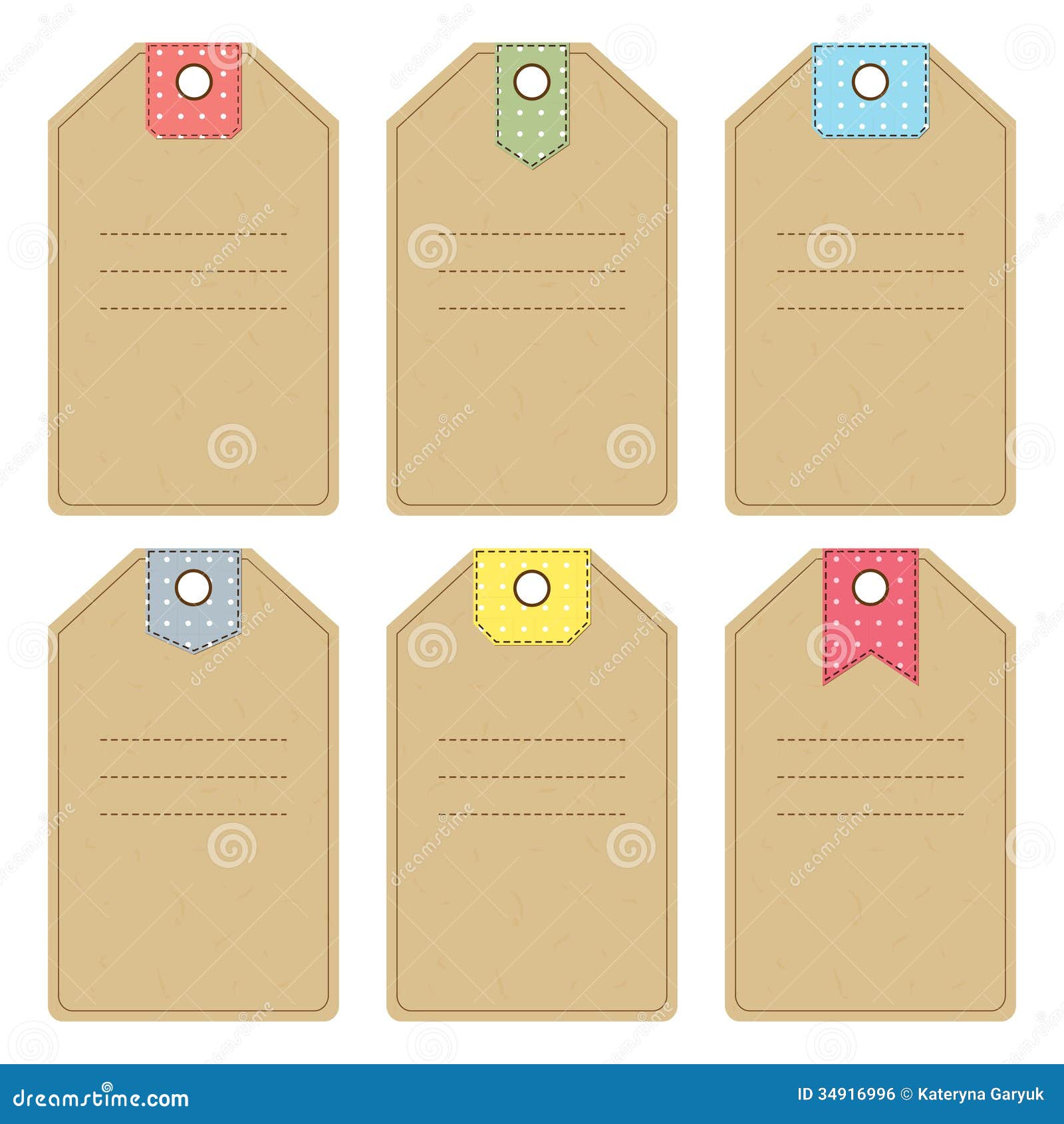 Tags stock vector. Illustration of decorative, naive - 34916996