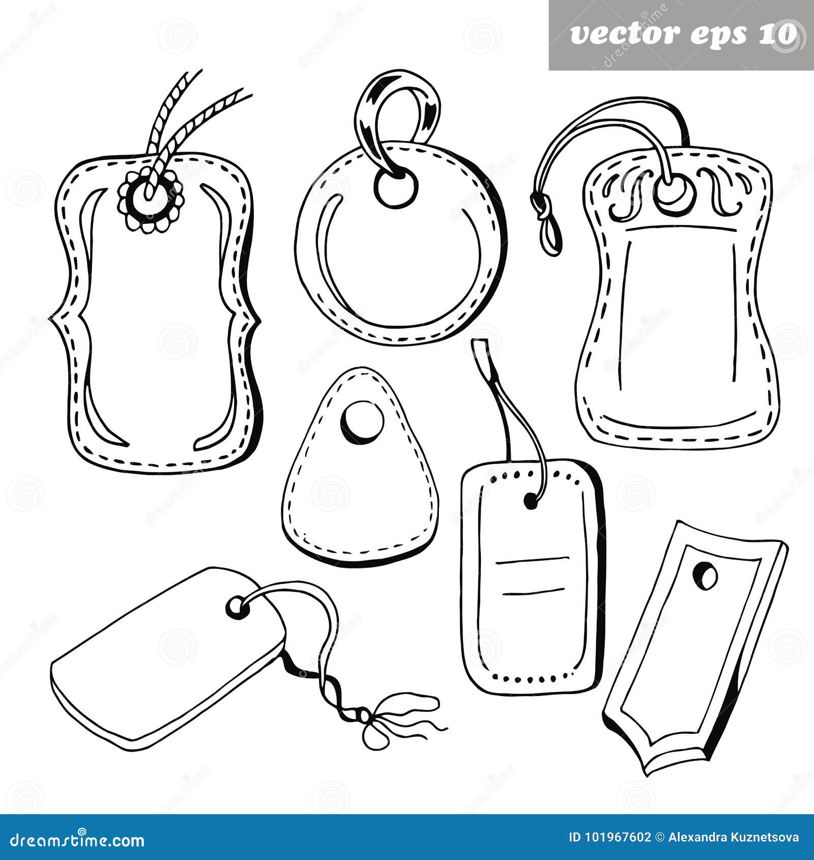Tags stock illustration. Illustration of icon, hand - 101967602