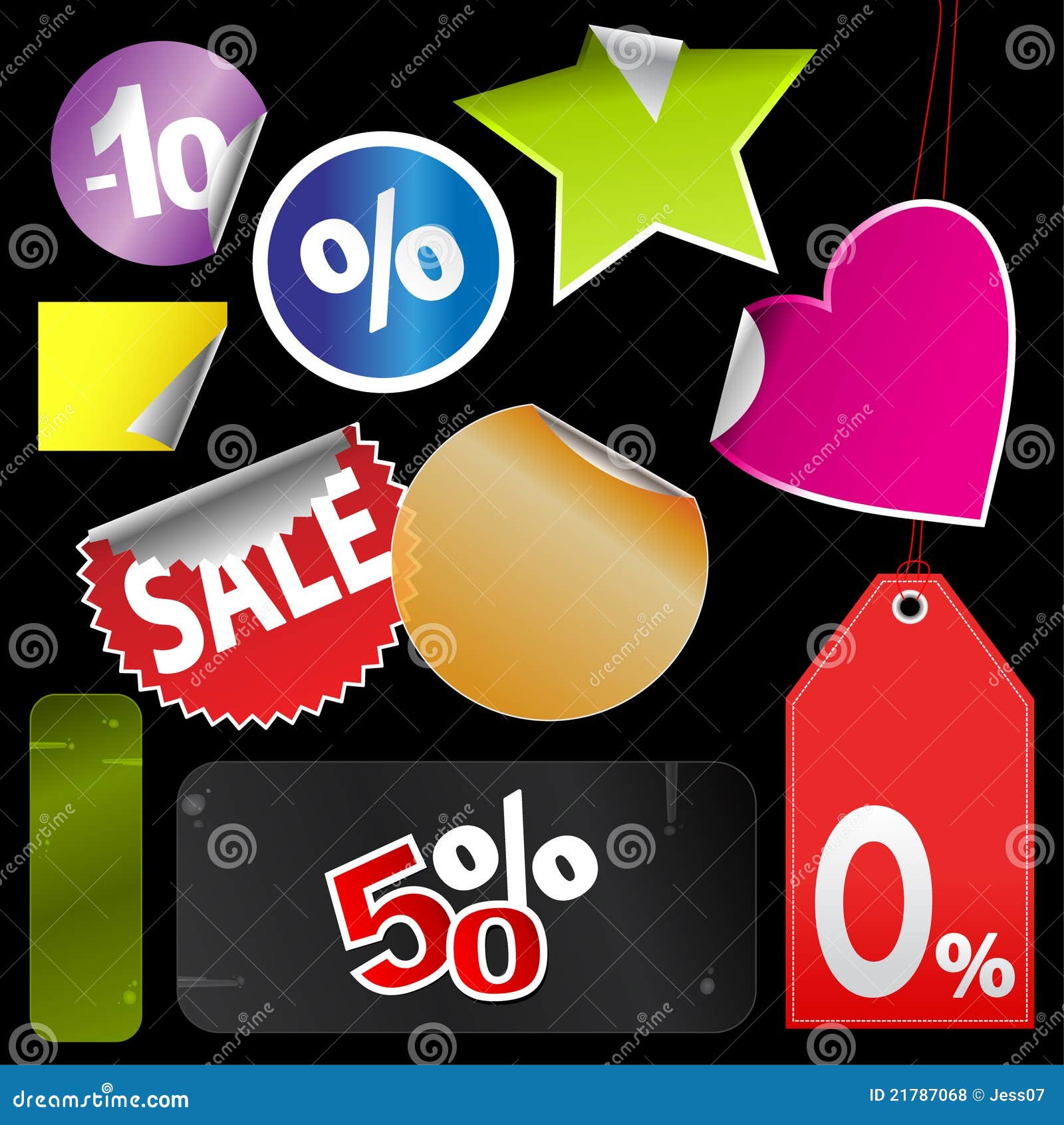 Tags and stickers stock illustration. Illustration of design - 21787068