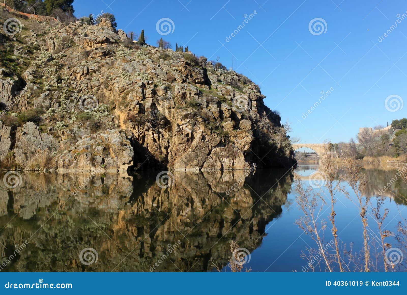 Tagus River, Spain stock image. Image of reflection, peninsula - 40361019