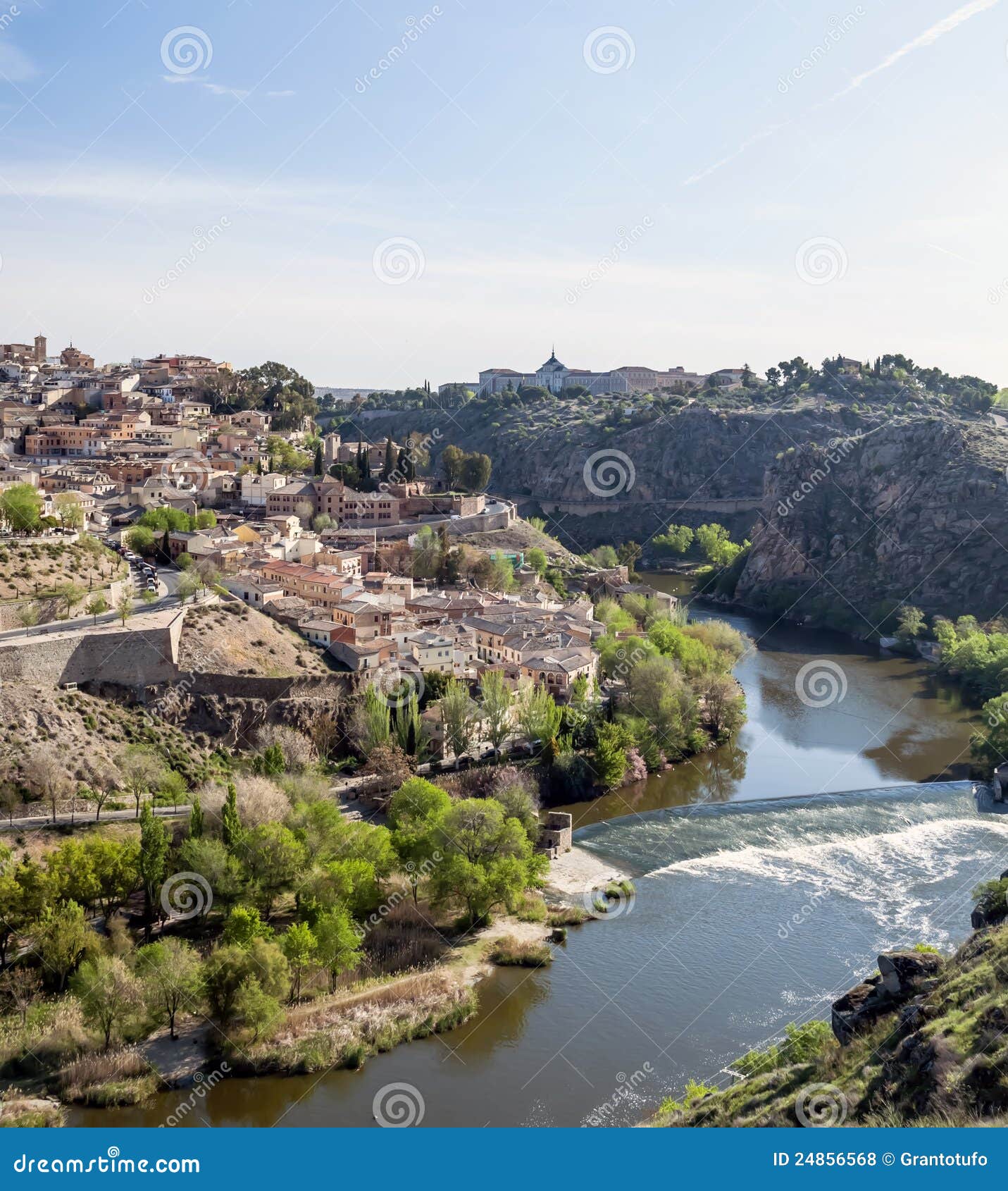 Tagus River in Toledo stock photo. Image of tagus, park - 24856568