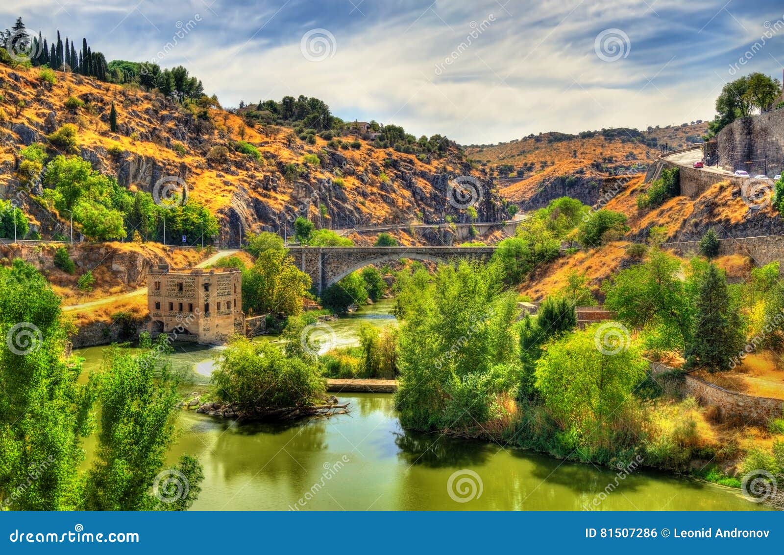 The Tagus River in Toledo, Spain Stock Photo - Image of european ...
