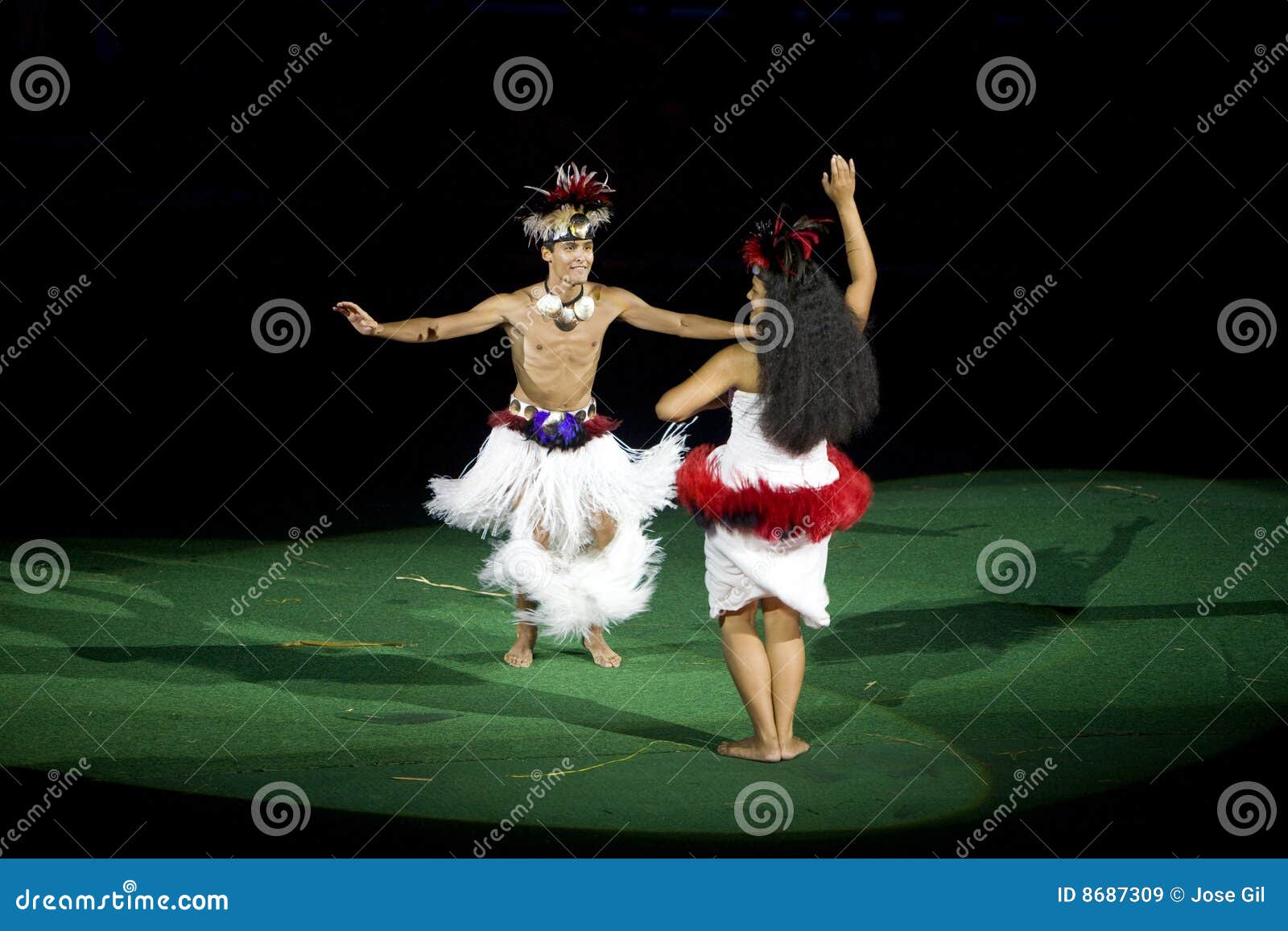 Tahitian Dancers editorial stock image. Image of cultural - 8687309