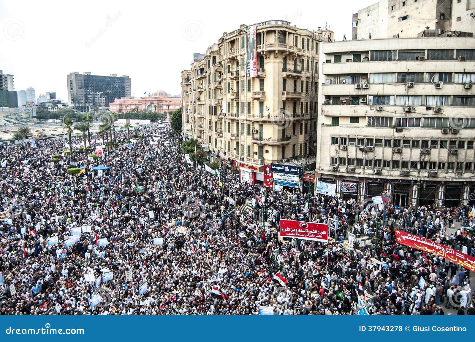 Tahrir Square during the Arab Revolution Editorial Stock Photo - Image ...