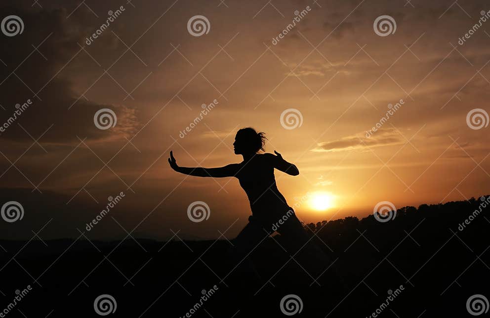 Tai chi stock image. Image of beautiful, feeling, happy - 804639