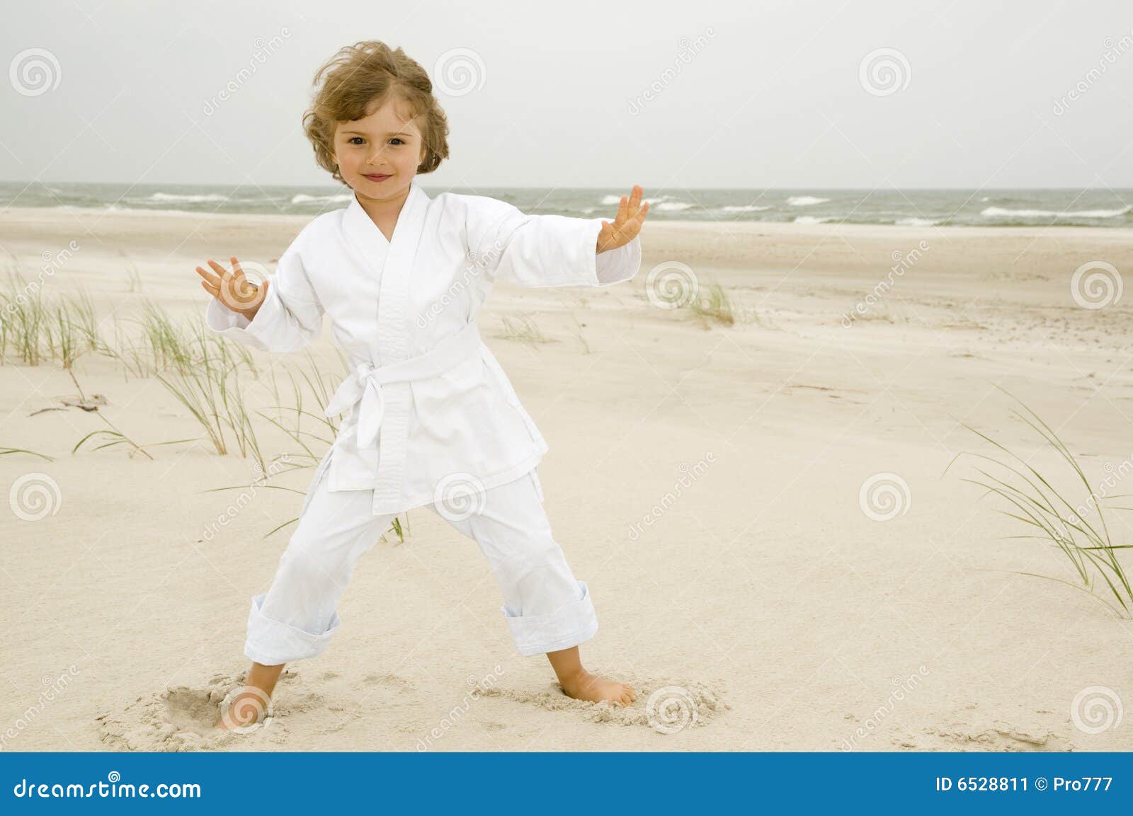 Tai Chi on the beach stock image. Image of martial, hobby - 6528811