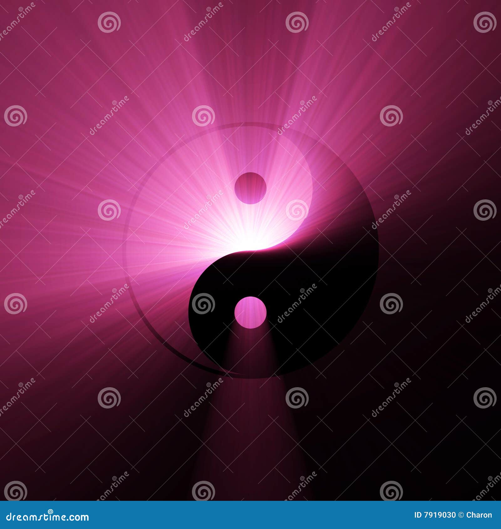 Tai Chi Yin Yang Symbol Light Flare Stock Photography | CartoonDealer ...