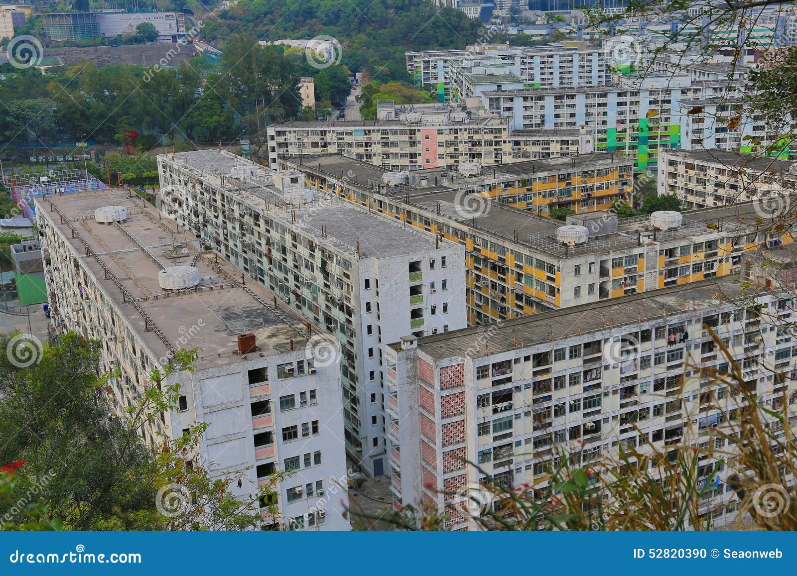 Tai Hang Sai Estate editorial image. Image of crowded - 52820390