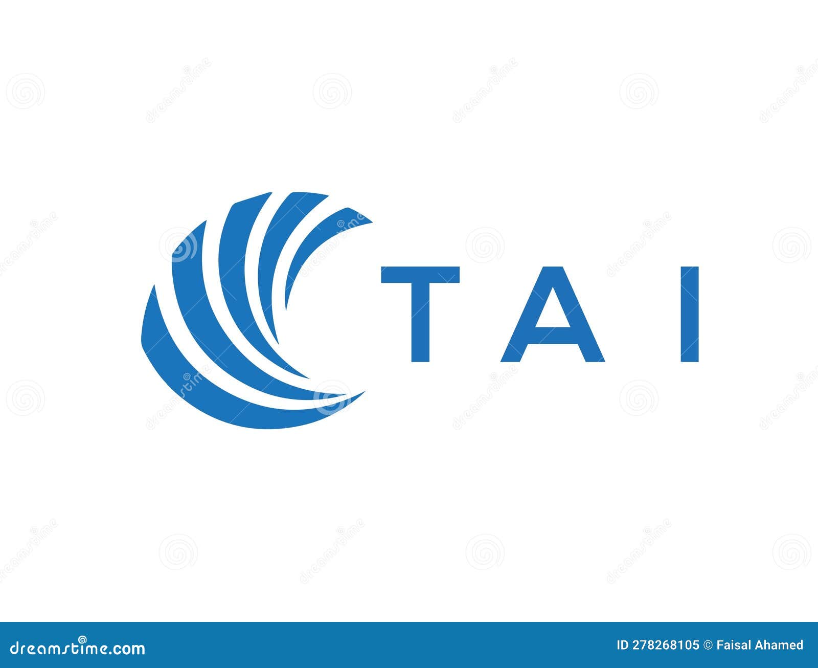 TAi Letter Logo Design on White Background. TAi Creative Circle Letter ...