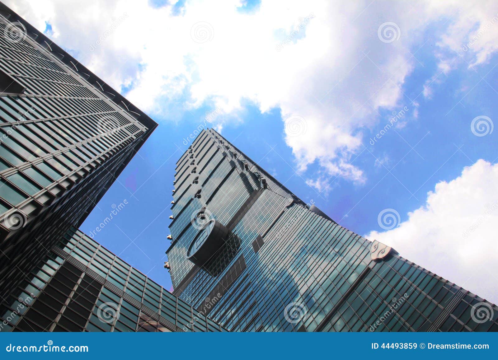 Taibei 101 image stock. Image du paysage, bleu, taïwan - 44493859