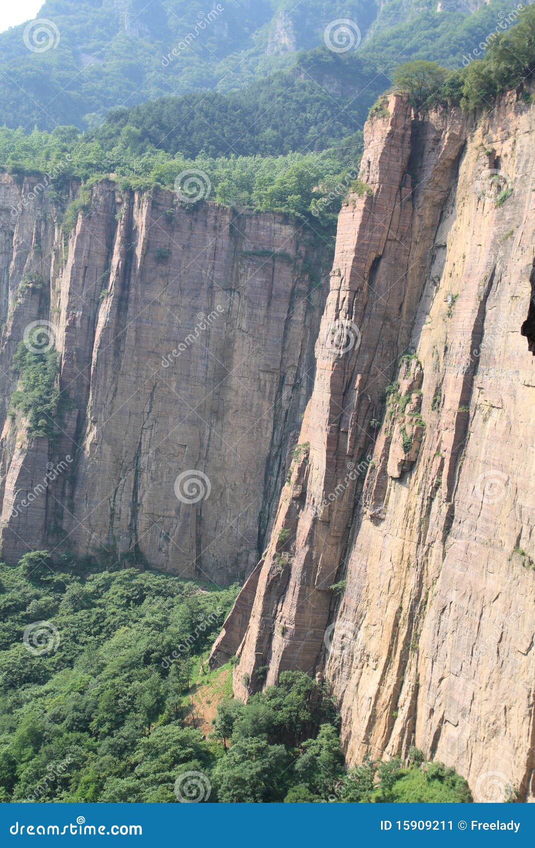 Taihang mountain of China stock image. Image of cliff - 15909211