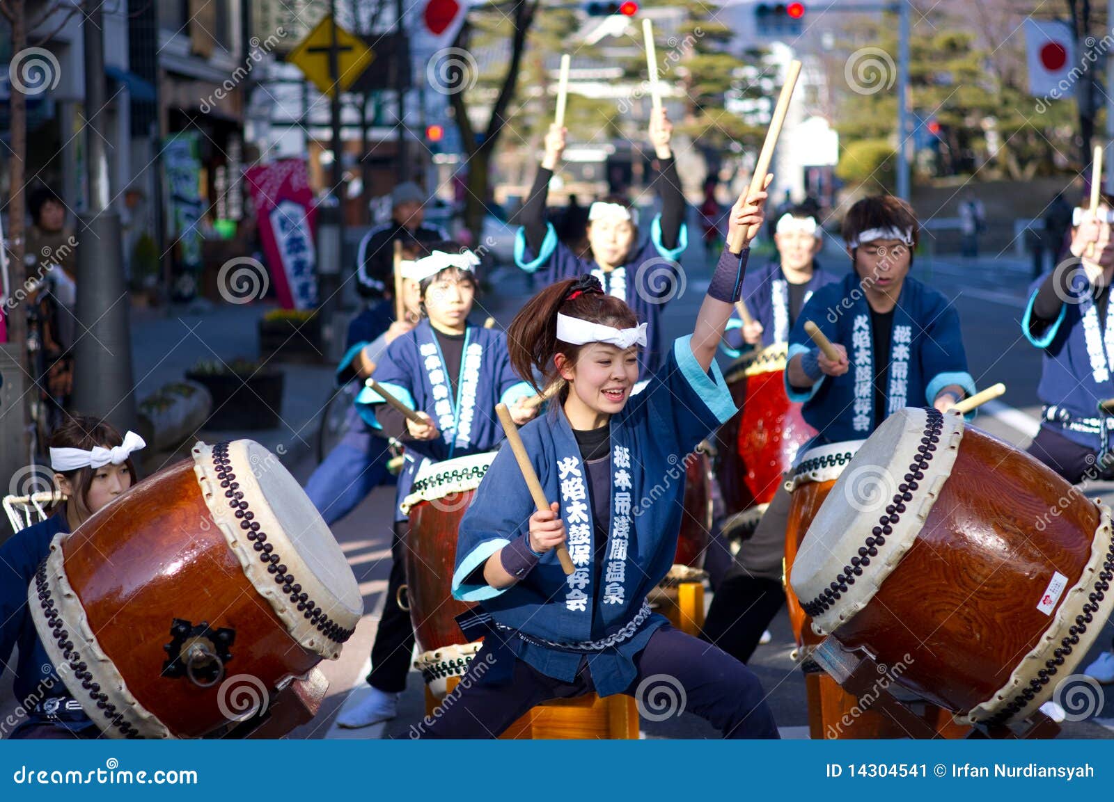 Wooden Taiko Drums, Seoul, South Korea Royalty-Free Stock Image ...