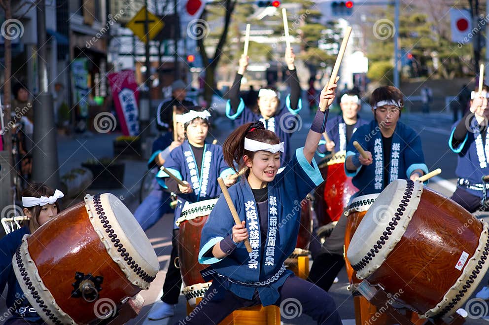 Taiko Japan editorial photo. Image of costume, hapi, city - 14304541