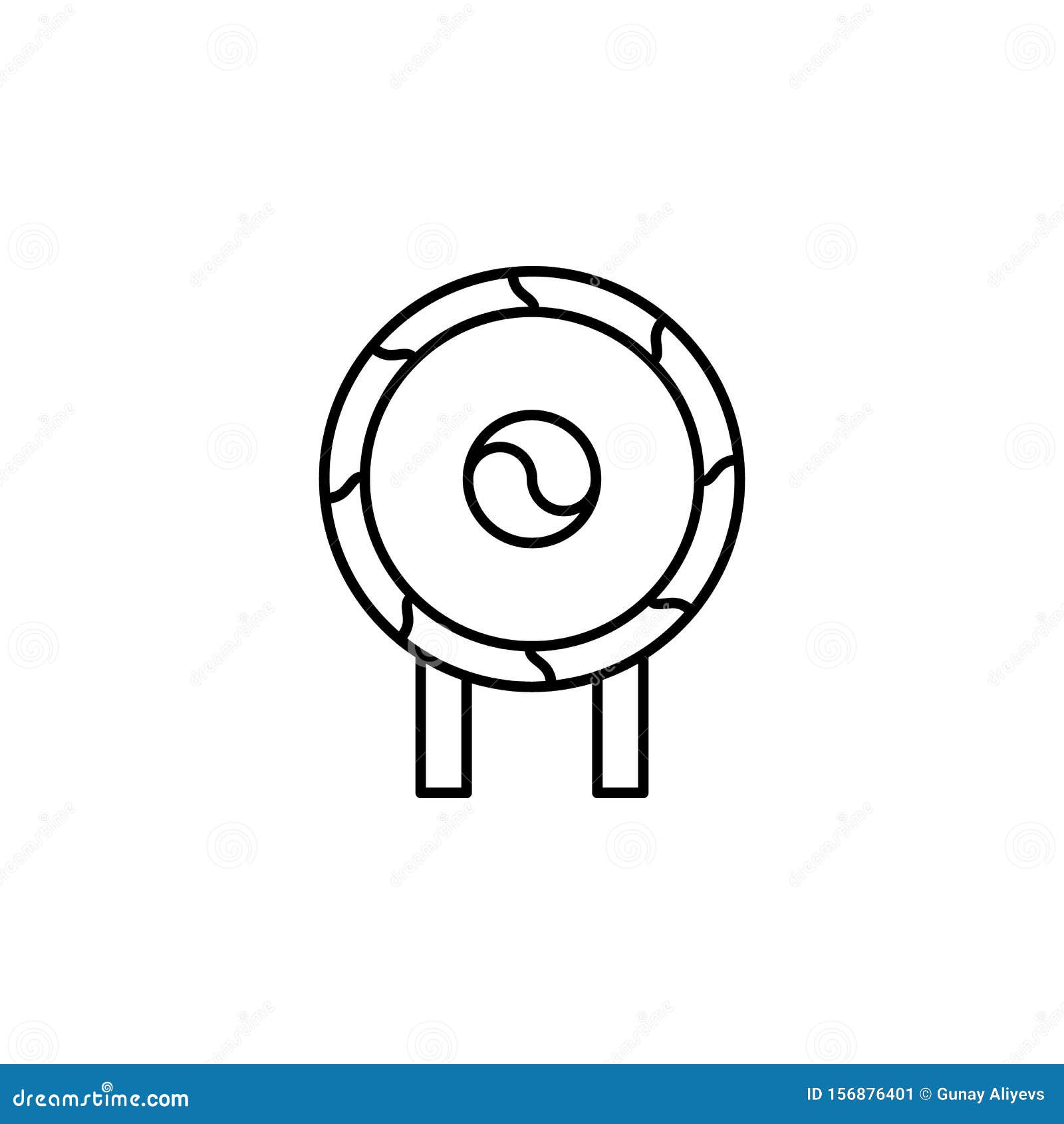 Taiko, Korea Icon. Element of Korea Culture Icon Stock Illustration ...
