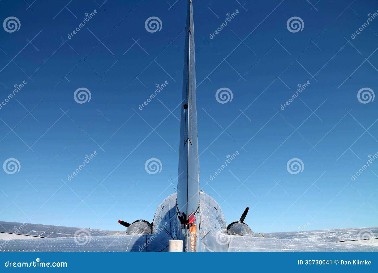 Tail of aircraft in flight stock image. Image of blue - 35730041