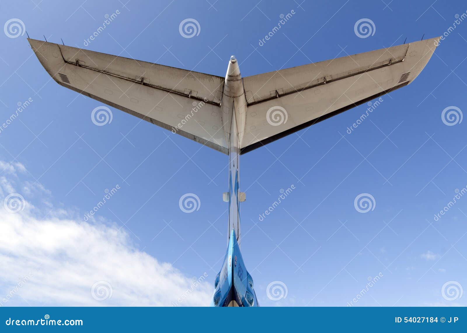 Tail of an Airplane and Blue Air Editorial Stock Image - Image of tail ...