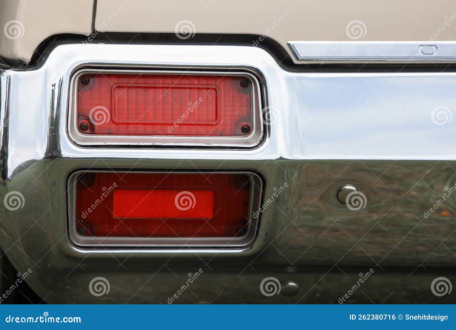 Tail Lamp Of The Car.orange Light Turn Signal Before Turn Vehicle To ...