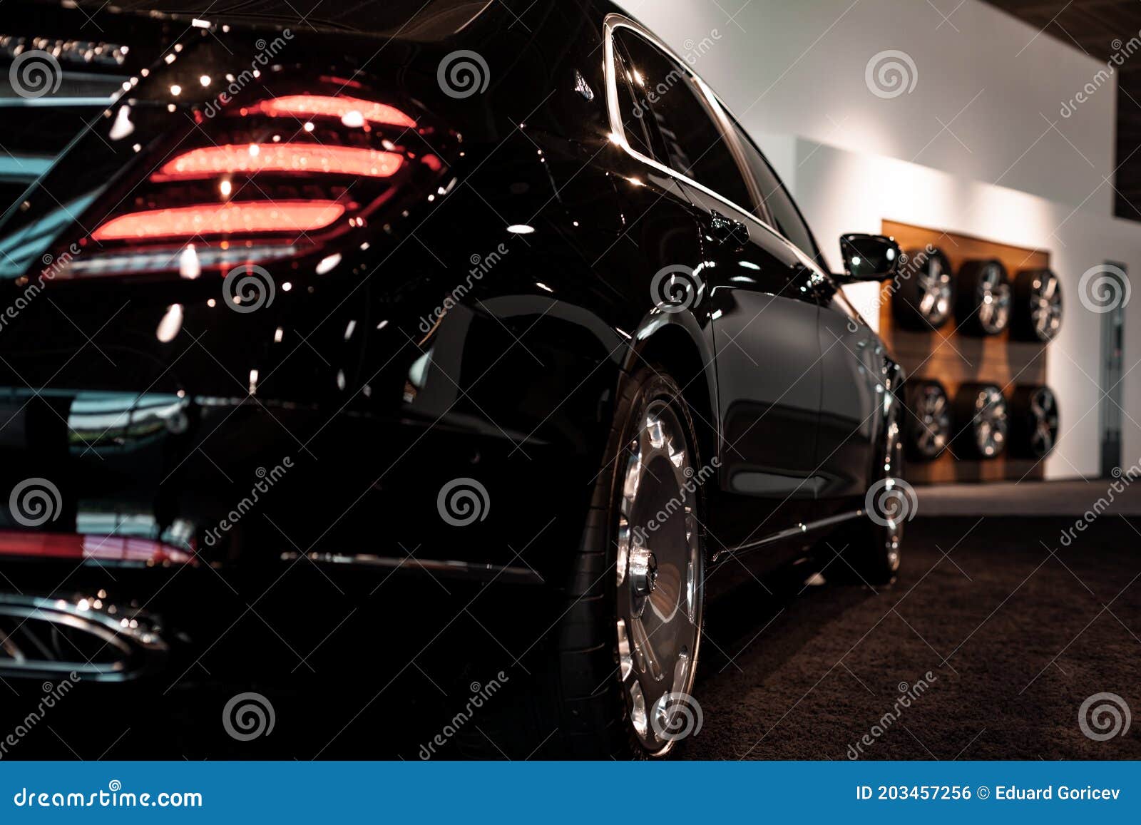 Tail Light and Wheel of a Luxury Car Stock Photo - Image of lamp, speed ...