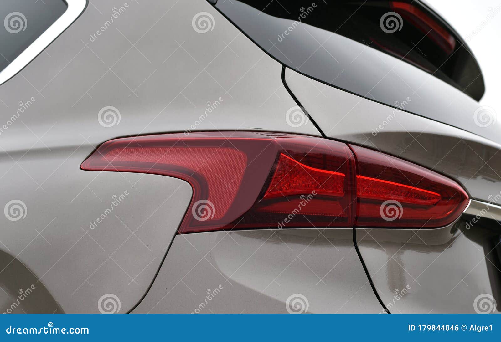 The Tail Lights on a Luxury SUV Stock Photo - Image of shiny, power ...