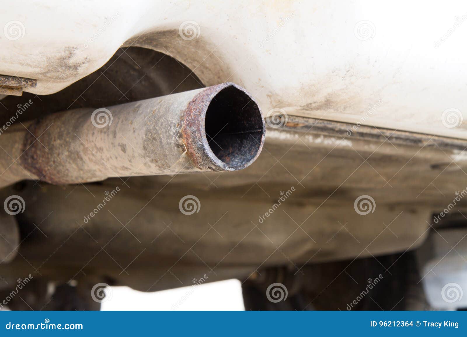 Tail pipe of an old beater stock photo. Image of monoxide - 96212364